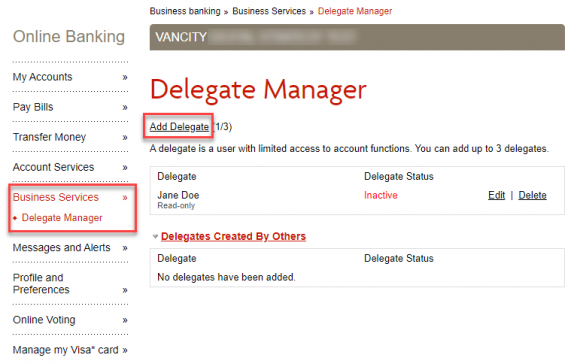 How do I manage my Online Business Banking? (Single Signature ...