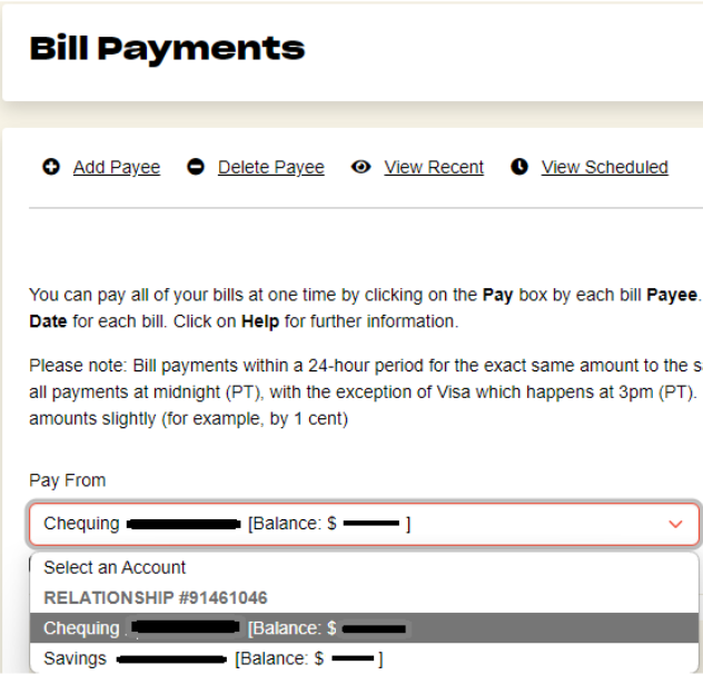 How do I pay a bill in Online Banking? - Learning Hub