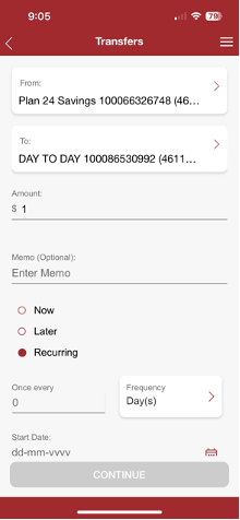 How do I set up a recurring transfer? - Learning Hub