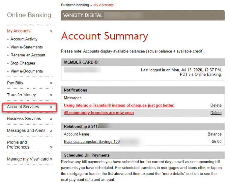 How do I add an additional account in online banking? i.e. term deposit ...