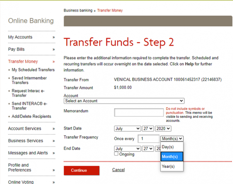 How do I set up a recurring transfer? - Learning Hub