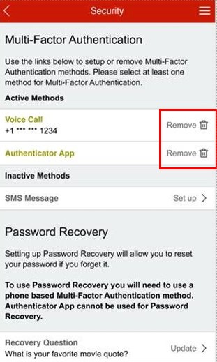 How do I change the way I receive my MFA code after enrollment ...
