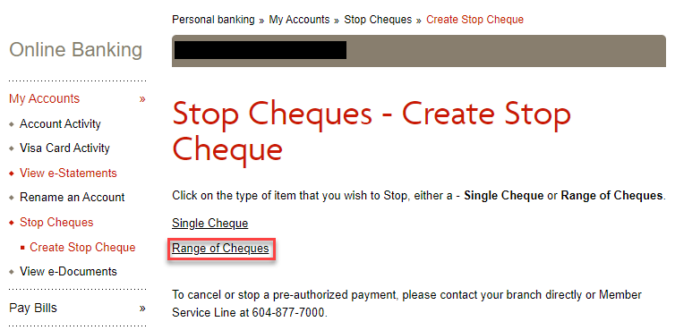 How do I stop cheques? - Learning Hub