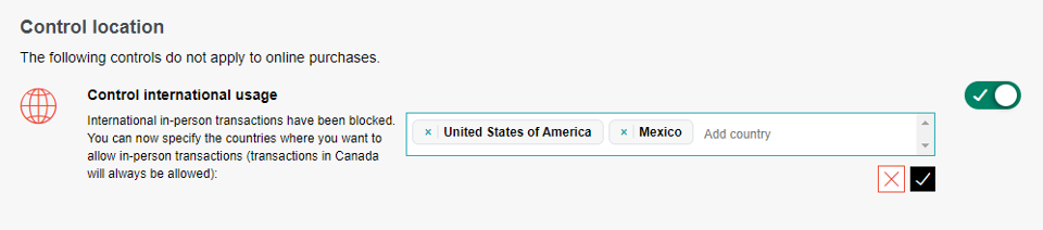 enviro™ Visa* card controls - Learning Hub