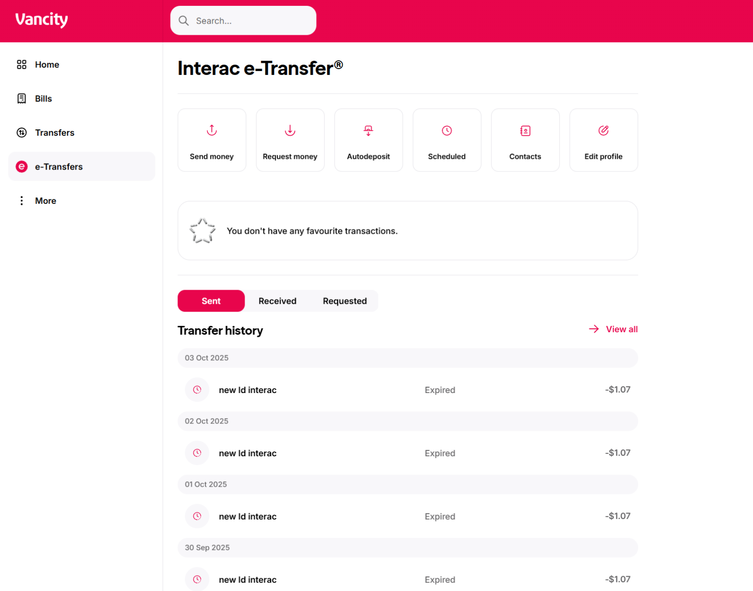 How do I review my history of Interac e-Transfers? - Learning Hub