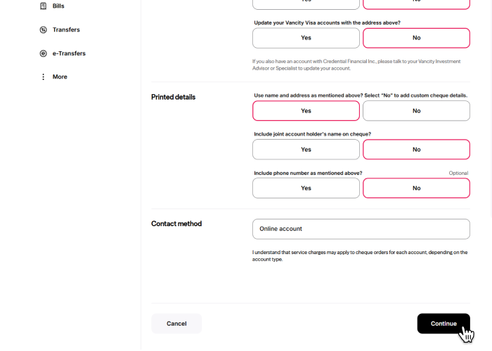 How do I order cheques? - Learning Hub
